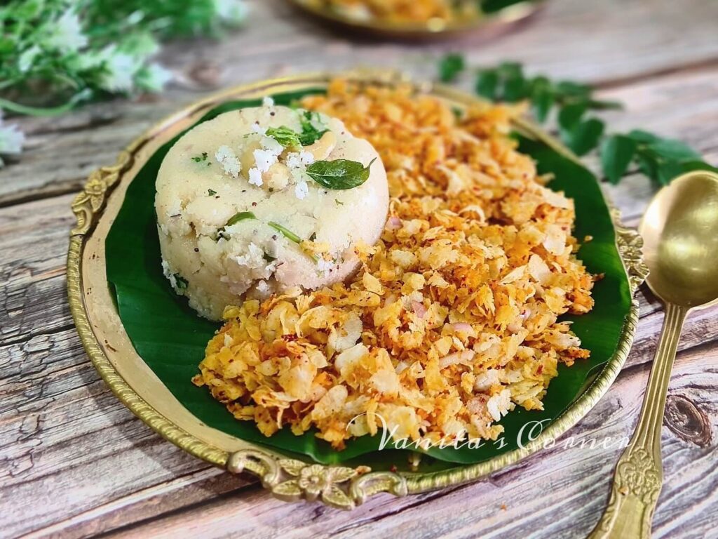 Sajjige Bajeel | Poha with Upma | traditional Mangalorean breakfast ...