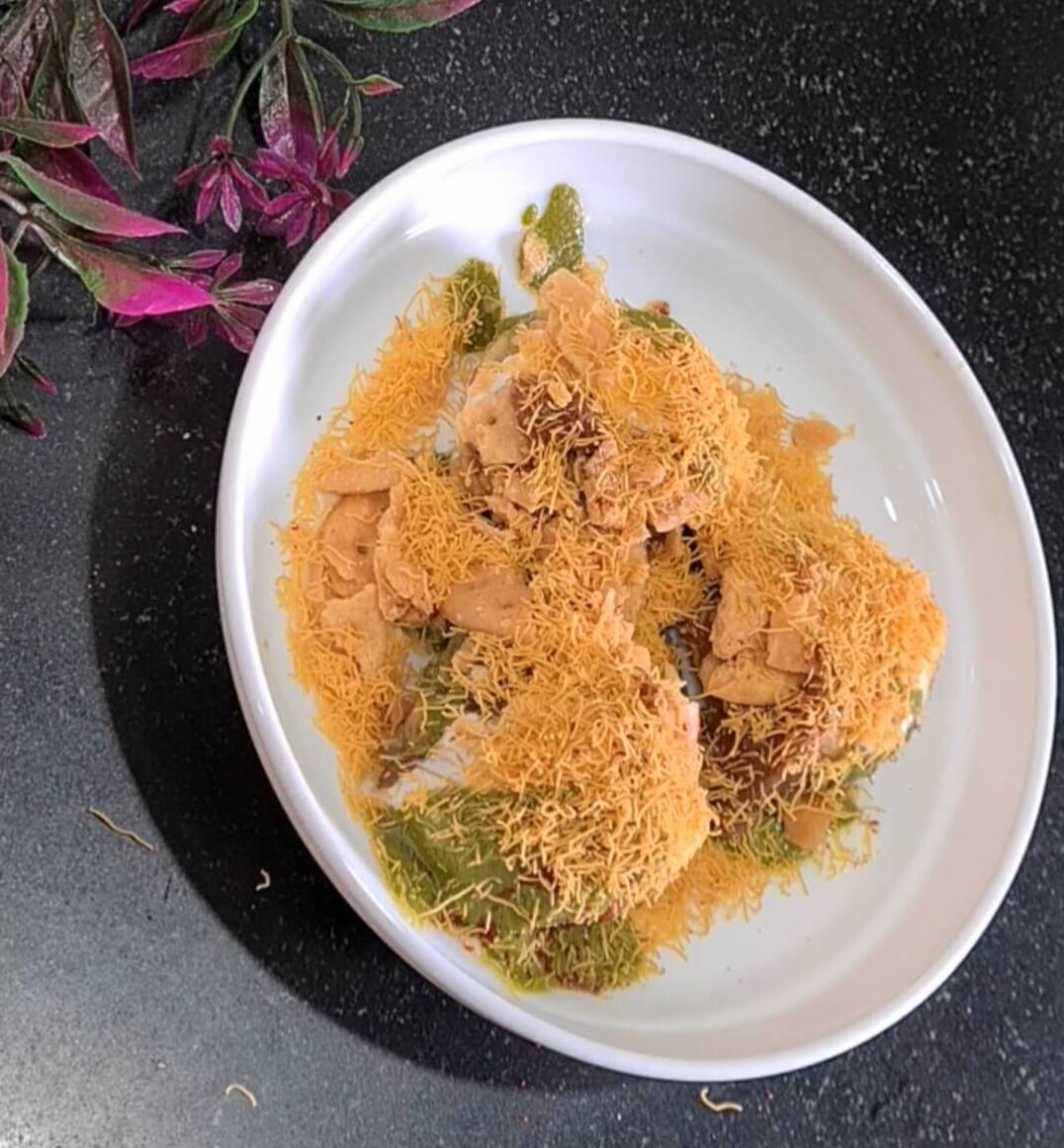 Sweet Potato Tikki Chaat | Shakarkandi Tikki Chaat - Vanita's Corner
