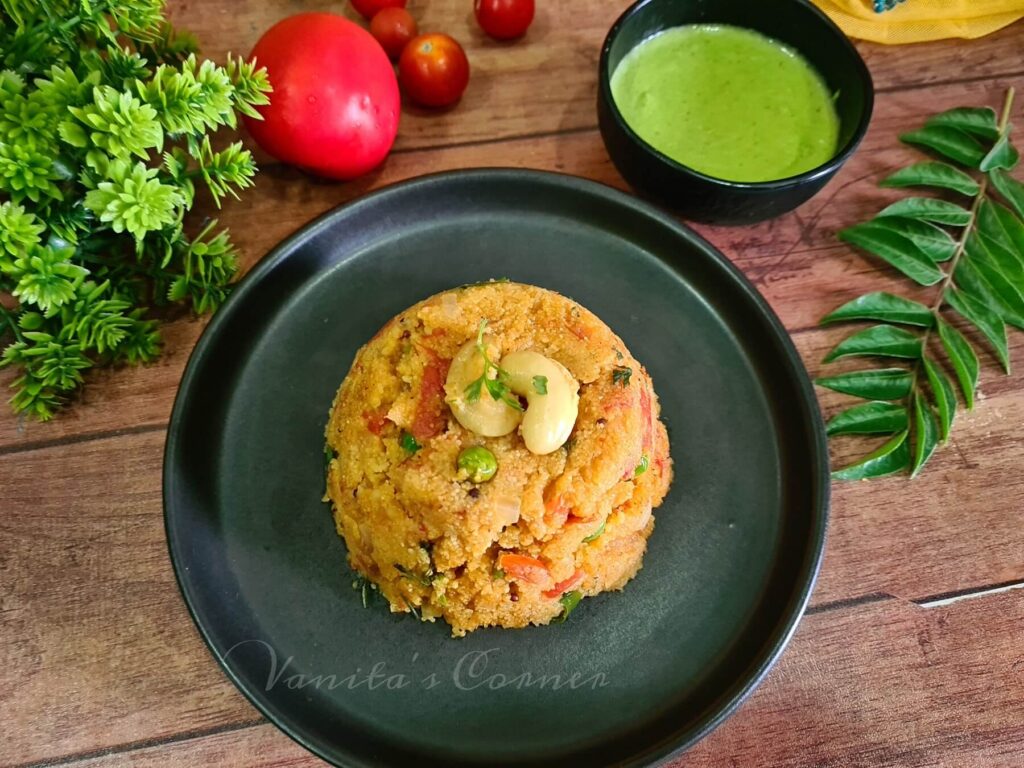 Tomato Upma | Tomato Rava Upma | Easy breakfast - Vanita's Corner