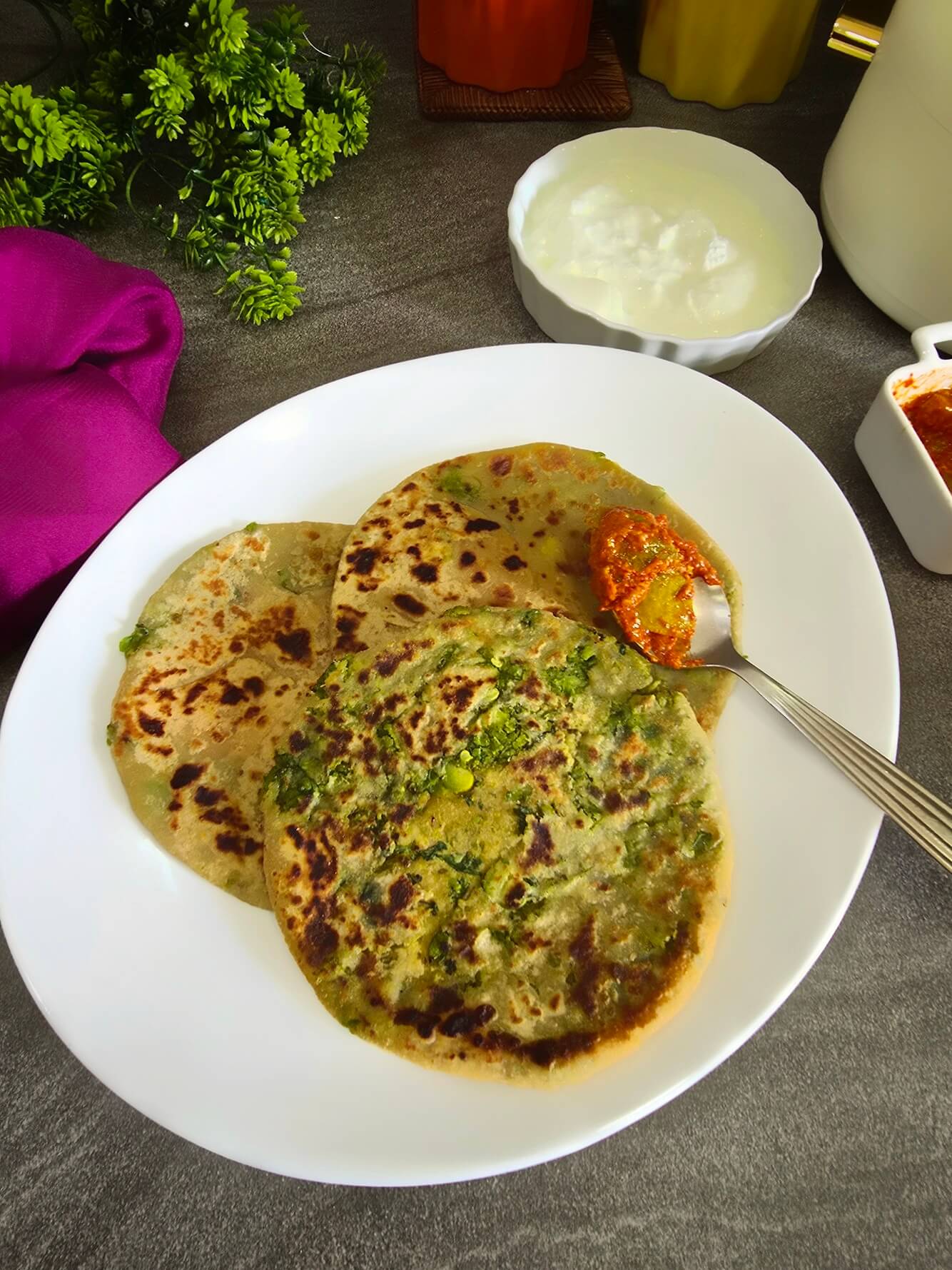 Stuffed Matar Parathas | Fresh Peas Parathas - Vanita's Corner