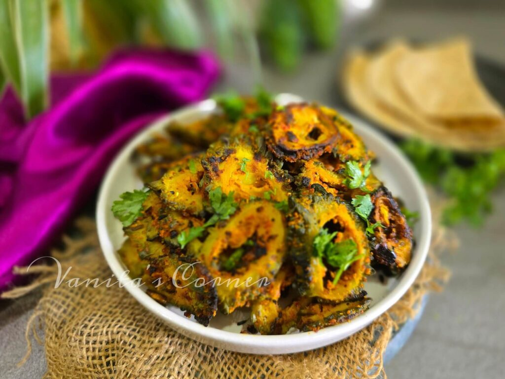 Besanwali Karela Sabzi | Tasty Karela Sabzi - Vanita's Corner