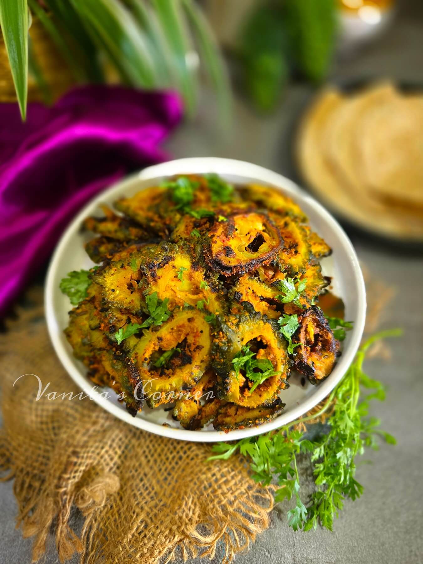 Besanwali Karela Sabzi | Tasty Karela Sabzi - Vanita's Corner