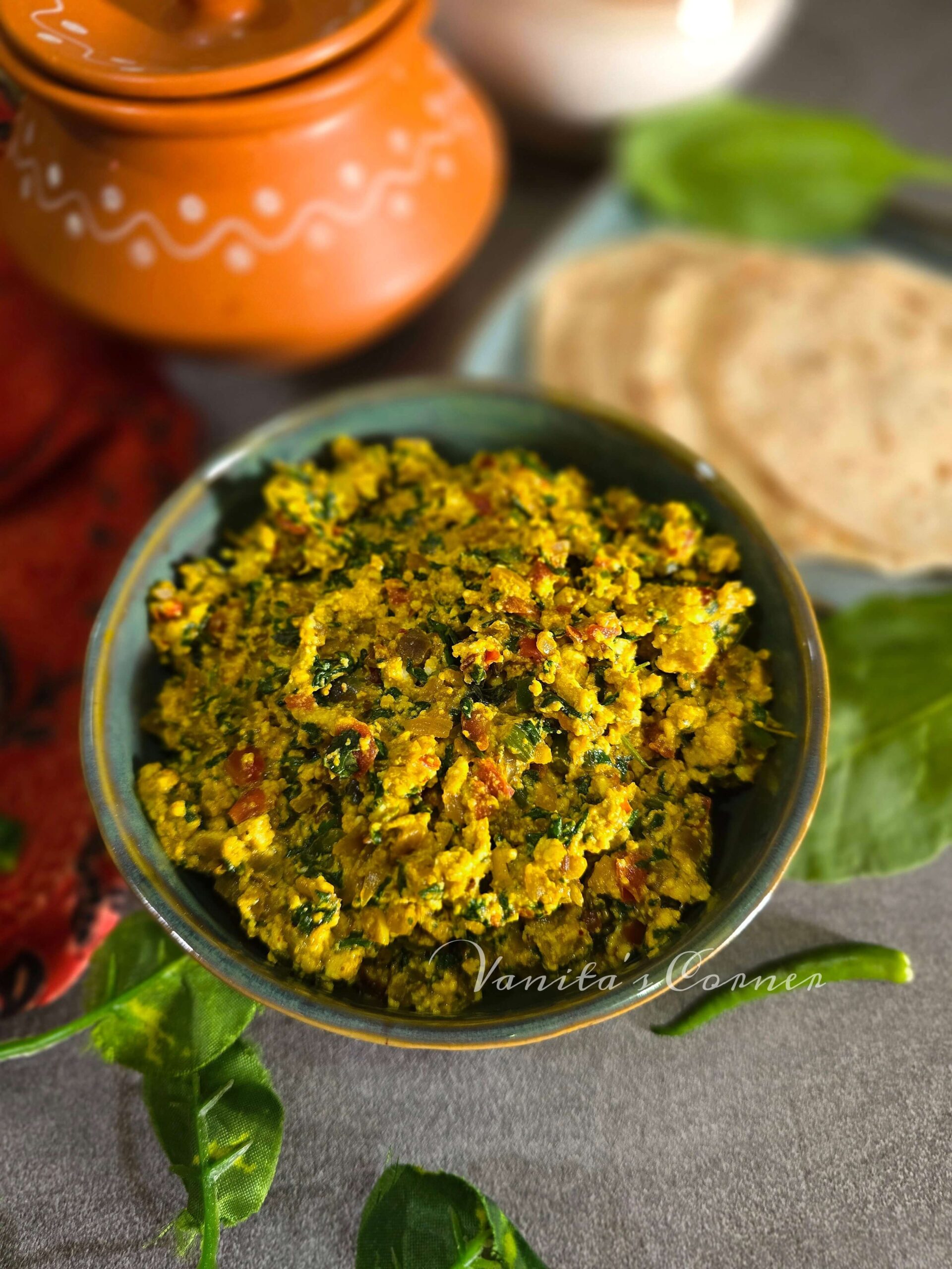 Palak Paneer Bhurji | How to make Palak Paneer Bhurji - Vanita's Corner